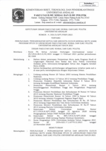 SK DEKAN NOMOR 4/XIII/D/KPT/FISIP/2021 TENTANG PENGANGKATAN KETUA/ANGGOTA GUGUS KENDALI MUTU ...